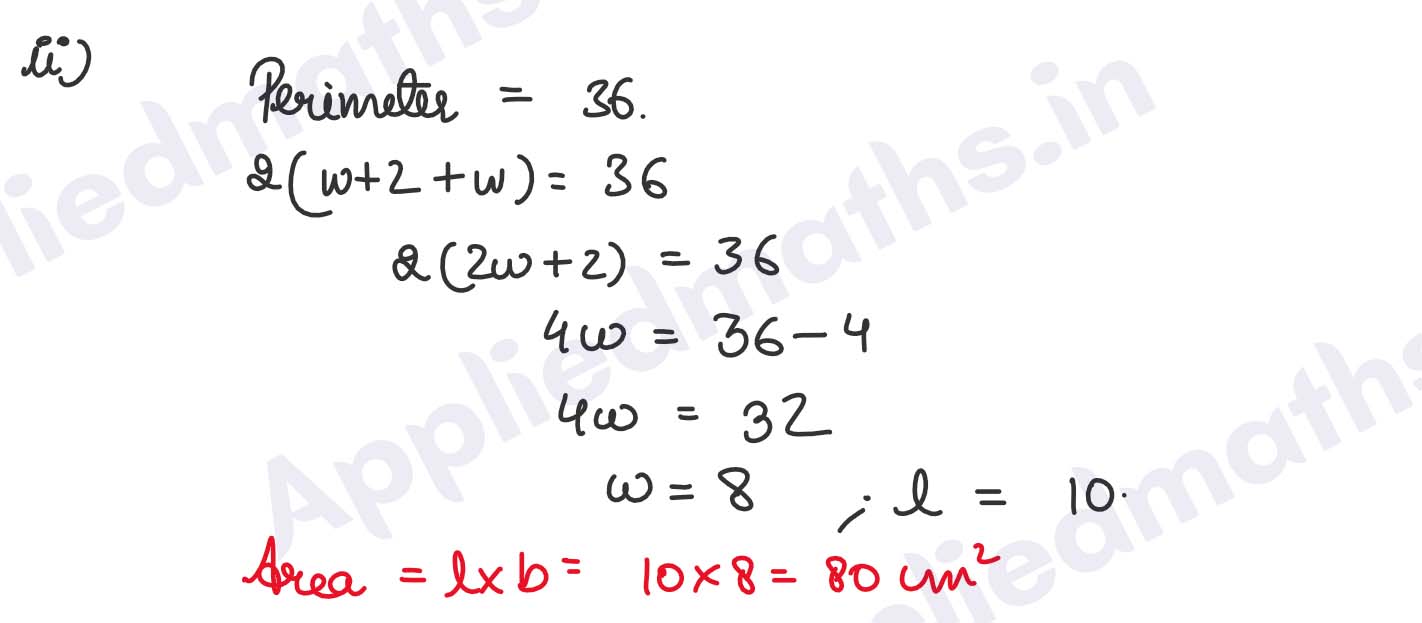 Class 11 CBSE Applied Maths Mensuration Exercise 4.1