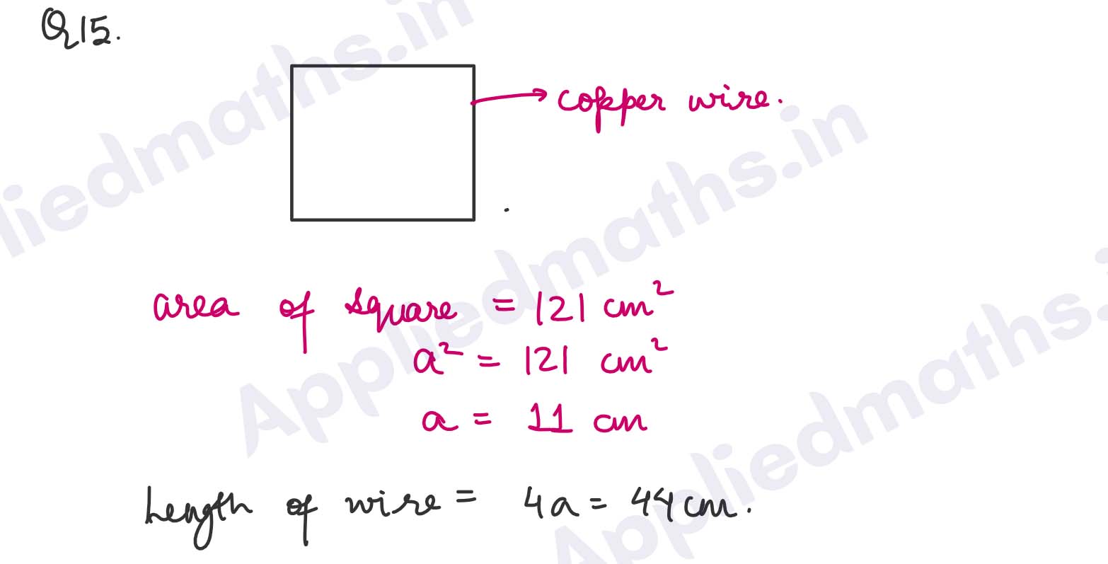 Class 11 CBSE Applied Maths Mensuration Exercise 4.1