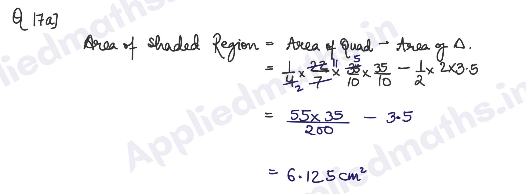 Class 11 CBSE Applied Maths Mensuration Exercise 4.1