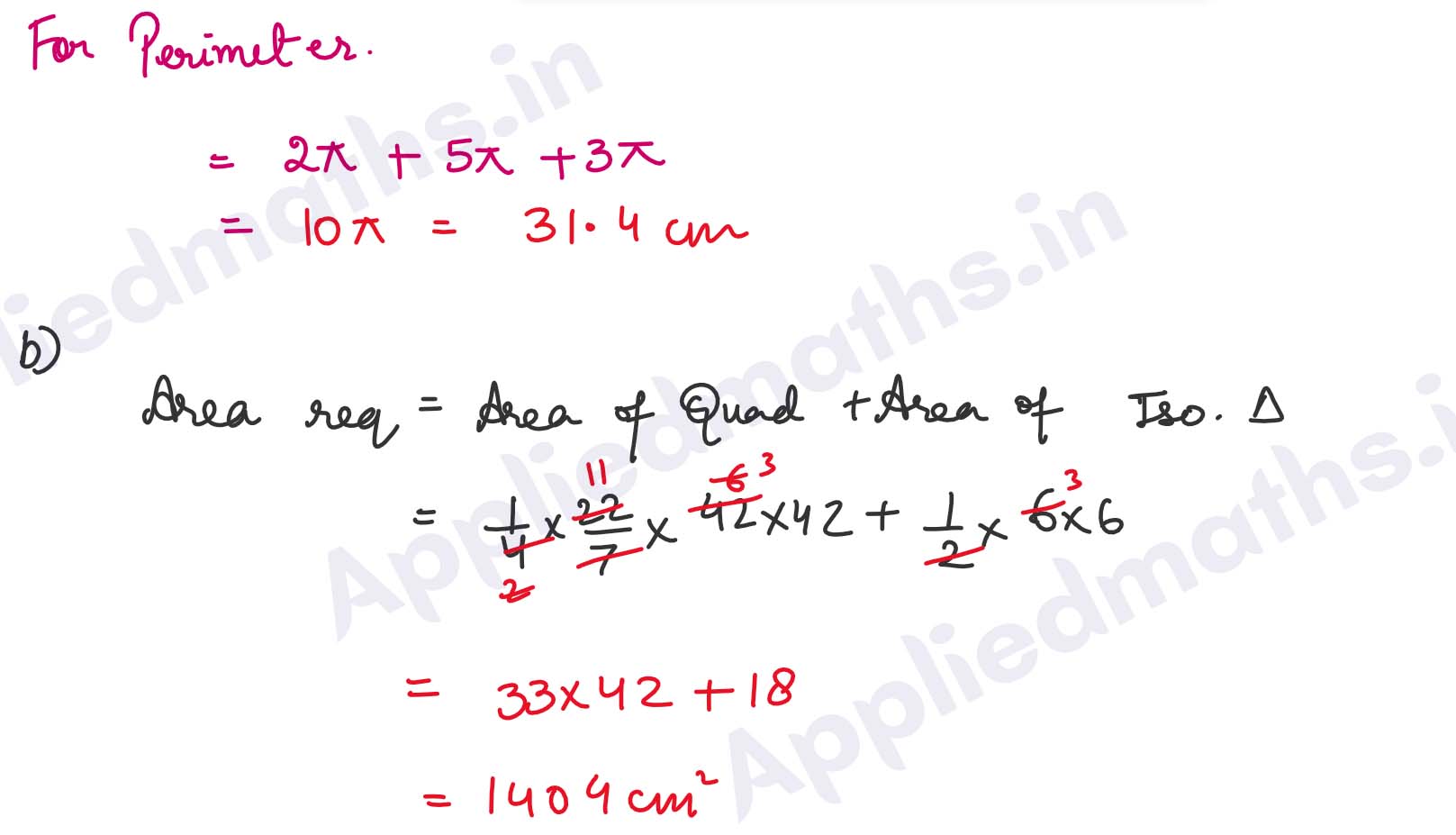 Class 11 CBSE Applied Maths Mensuration Exercise 4.1