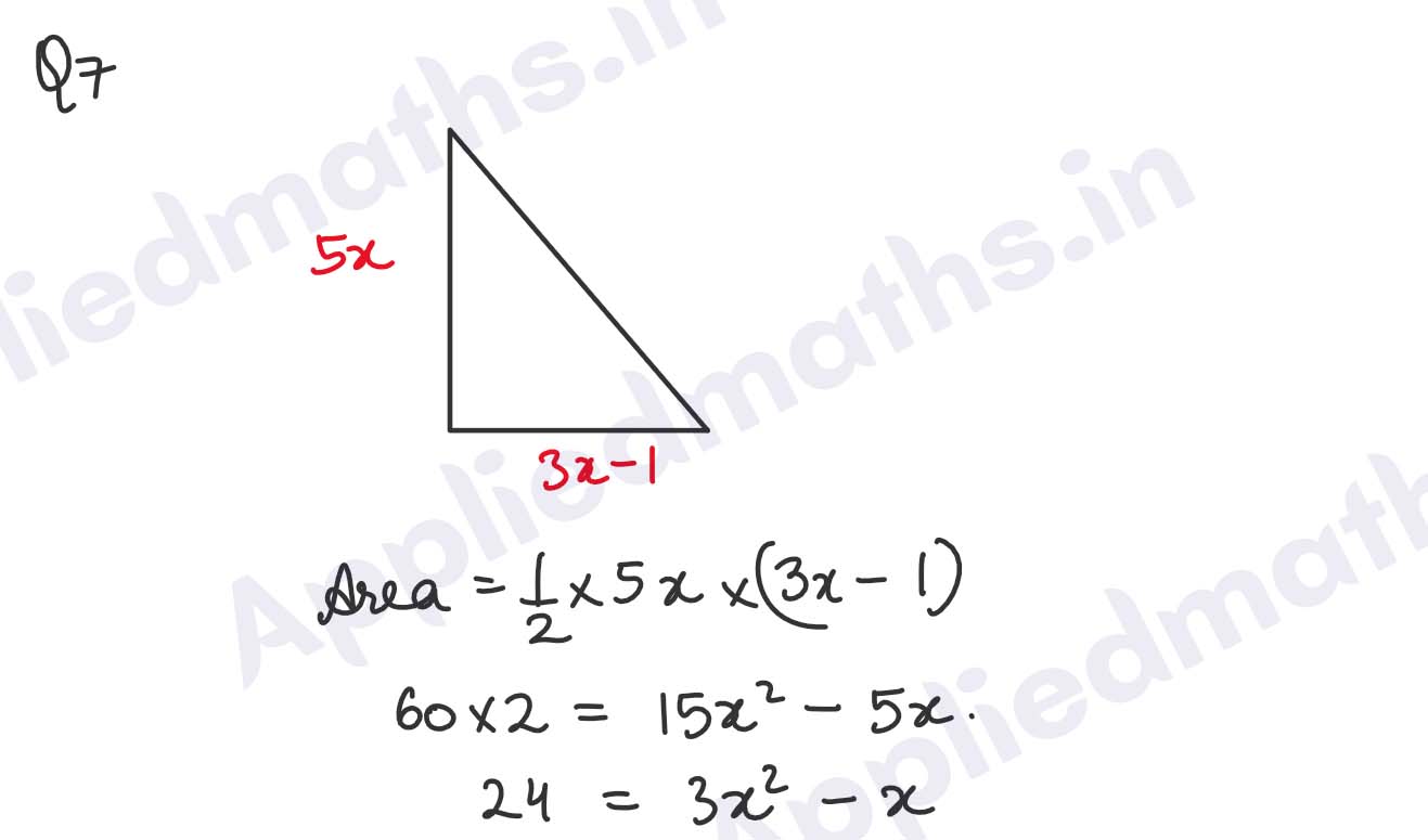 Class 11 CBSE Applied Maths Mensuration Exercise 4.1